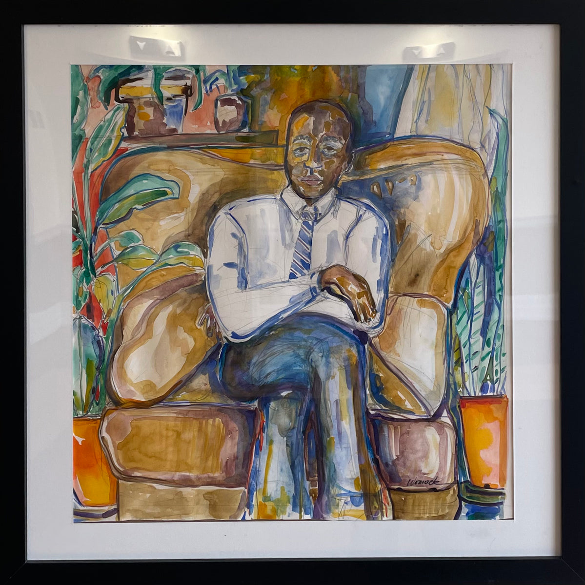 "Mr Lonnie" by Melissa Womack – Art in the Atrium